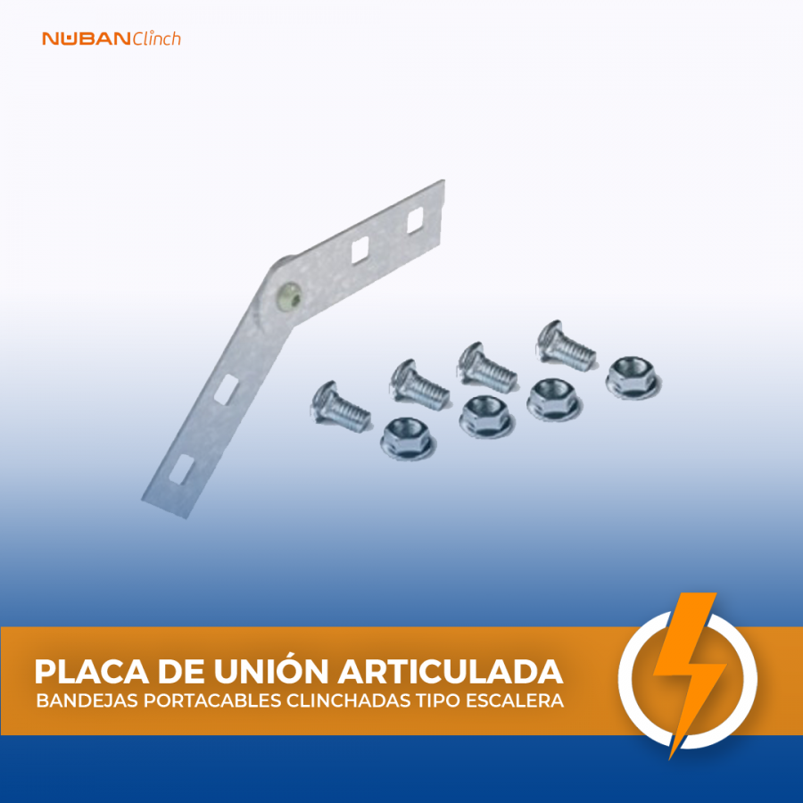 Placa de unión articulada de Bandejas Portacables